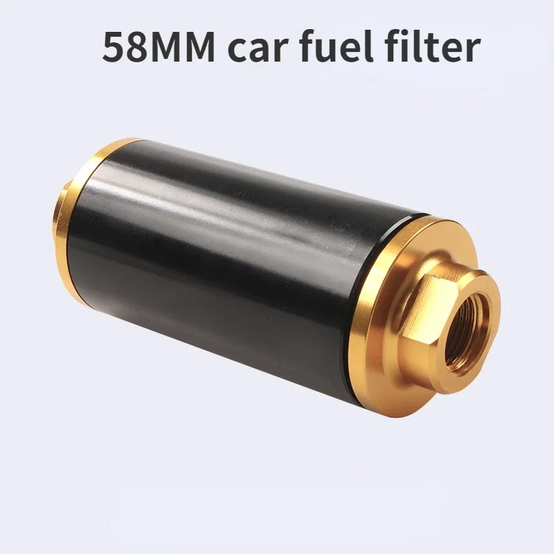 58mm-Car-Fuel-Filter-100-Micron-Cleanable-Inline-Fuel-Filter-Mount ...