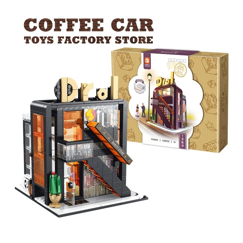 City-View-Store-Blocks-Model-Street-Shop-Building-MOC-Bricks-Holiday ...