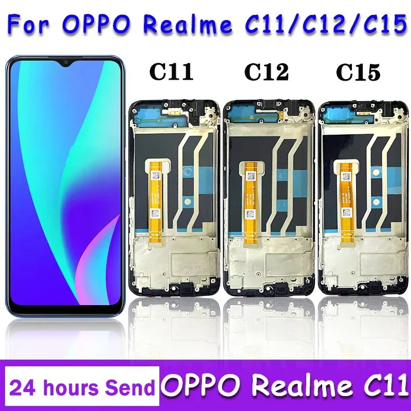 6.5"Tested C11 2020 LCD For Oppo Realme C12 C15 Lcd Display 10 Touch ...
