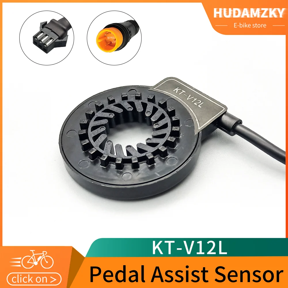 KT V12L Ebike PAS Sensor 6 Magnent Dual Hall Sensors 12 Signals Pedal for Electric Bicycle ...