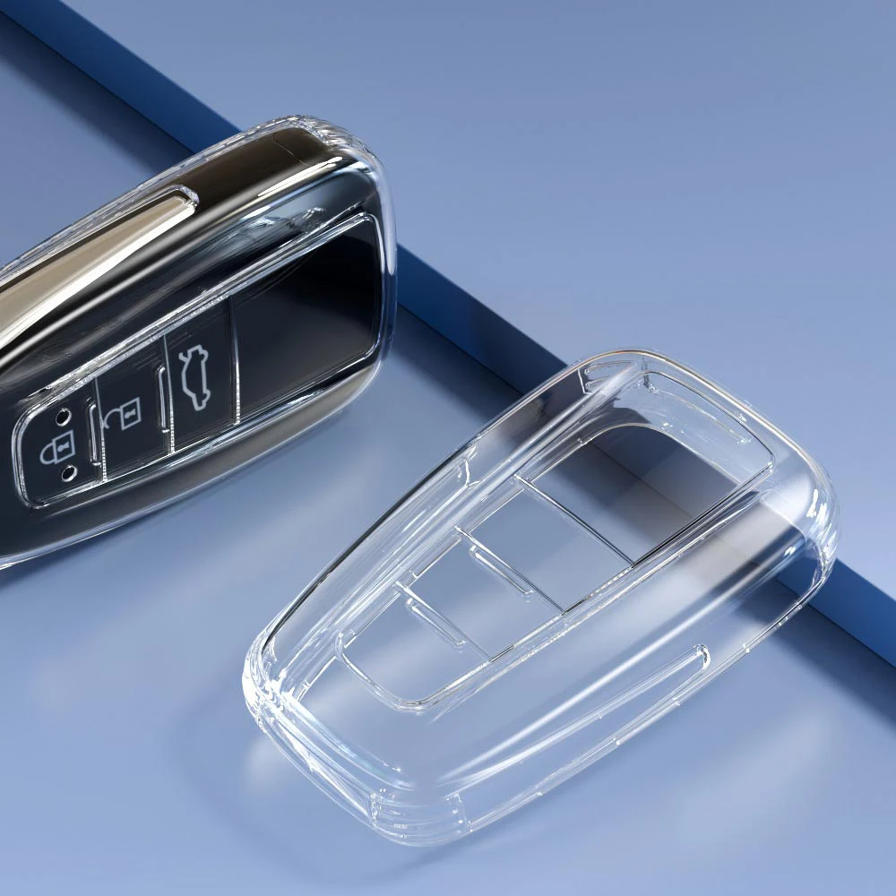 Car Key Case Car Key Accessories Cover Silicone Transparent Shell For ...