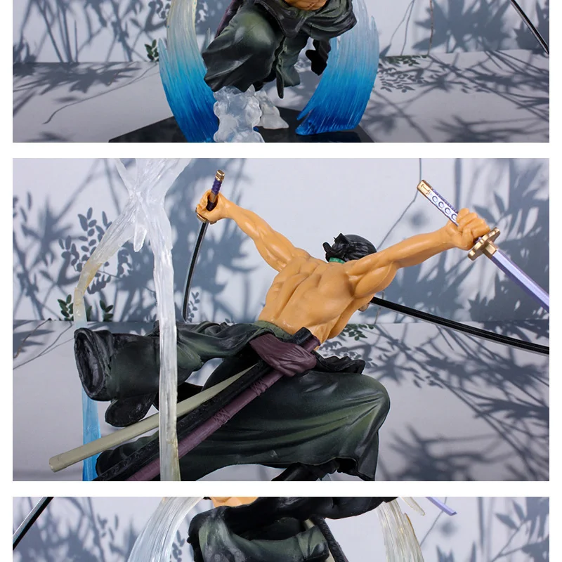 18cm One Piece Figure GK Roronoa Zoro PVC | One piece Merchandise | Up ...