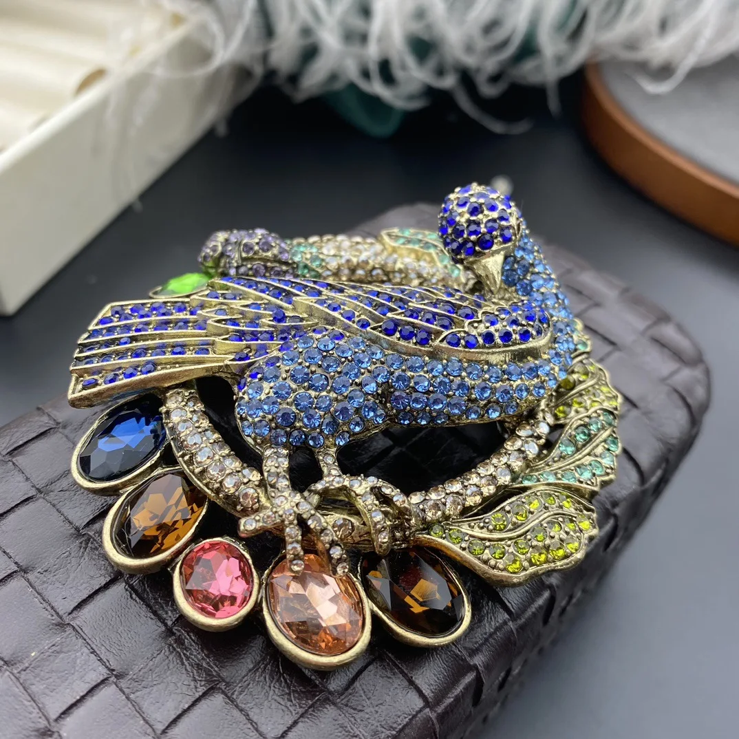 High-quality Rhinestone Full Inlaid With Old Gold Do Old Craft Phoenix ...