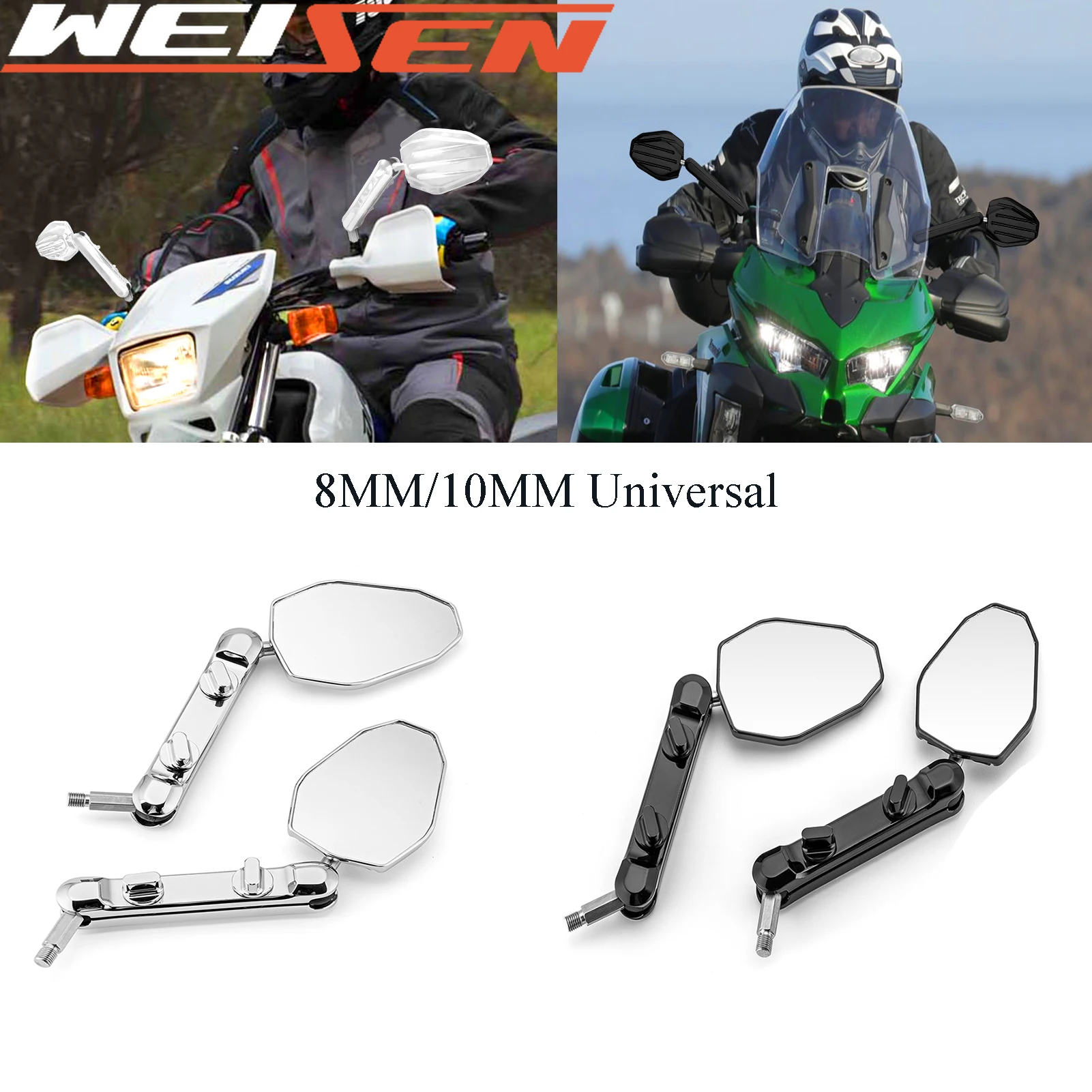 Motorcycle-Rear-View-Mirror-Universal-Adjustable-8-10mm-Adventure-Side ...