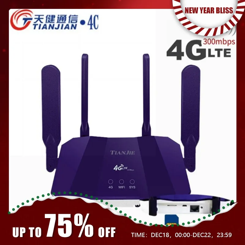 TIANJIE-4G-SIM-Card-Router-Wireless-WIFI-Modem-LTE-Access-Point-CPE-4 ...