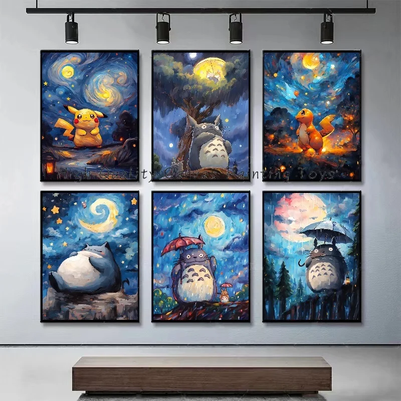 Pokemon Acrylic Paintings