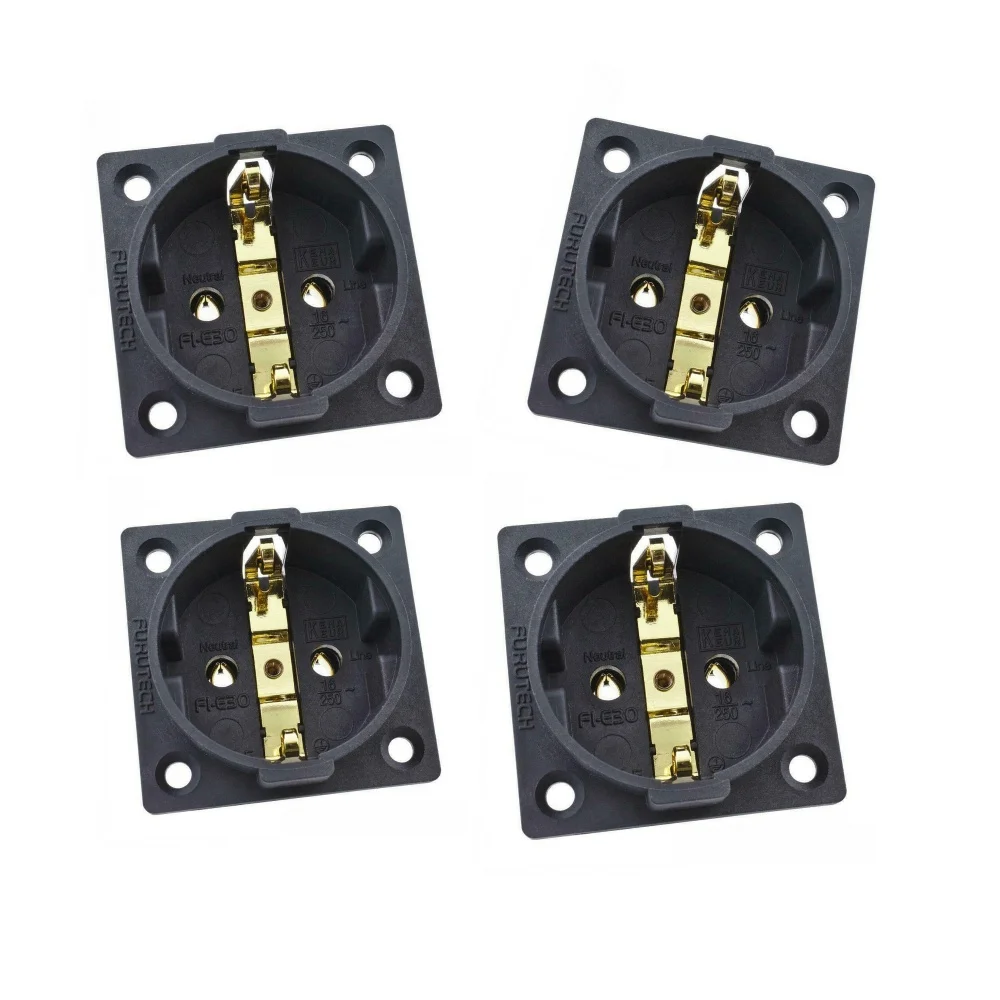 hifi-pure-copper-Schuko-Socket-Furutech-Gold-plated-FI-E30-AC-250V-16A ...