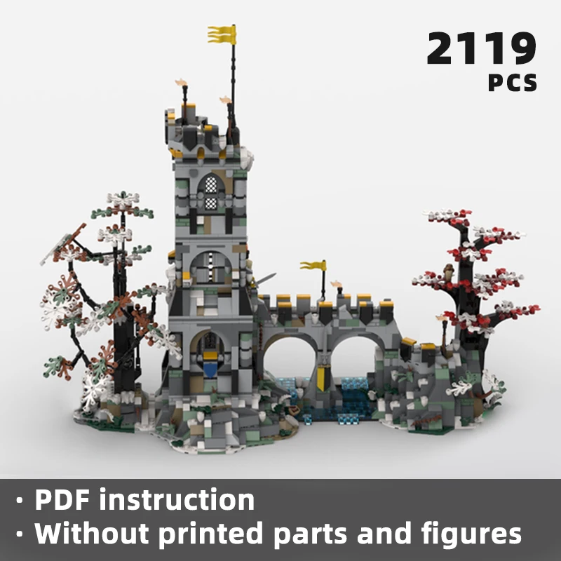 enchanting-medieval-base-camp-watchtower-bricks-knight-blocks-bridge ...