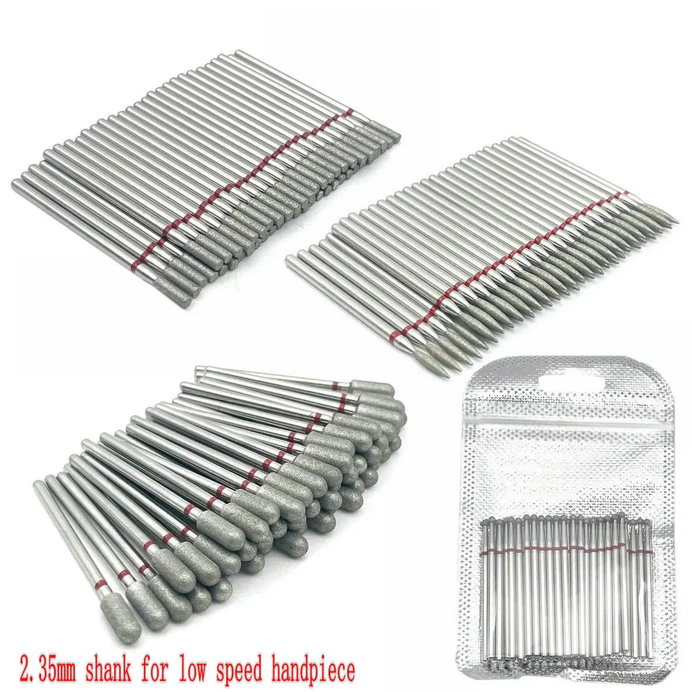50pcs-set-Diamond-Milling-Cutter-Grinding-Drill-Bits-Dental-Diamond ...