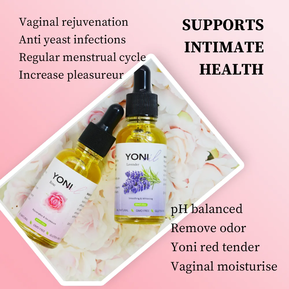 Organic Rose Yoni Essential Oil Vaginal PH Balanced Regular Menstrual ...