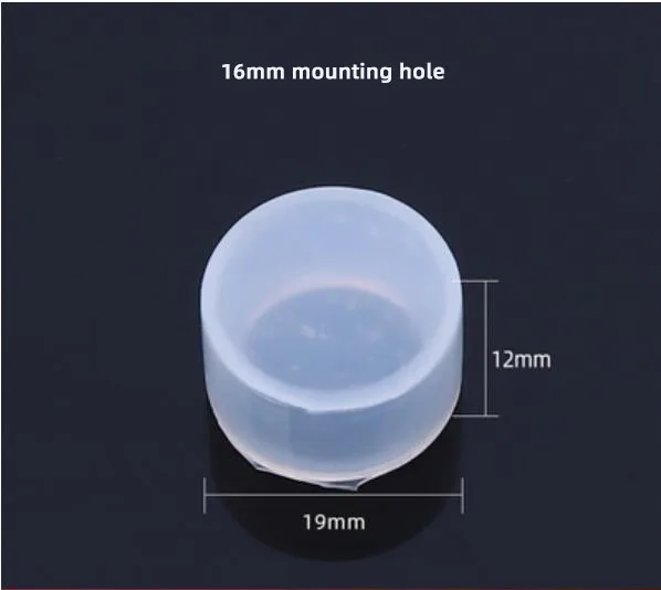 100pcs 16mm 22mm 30mm Pushbutton Switch Silicone waterproof cap ...