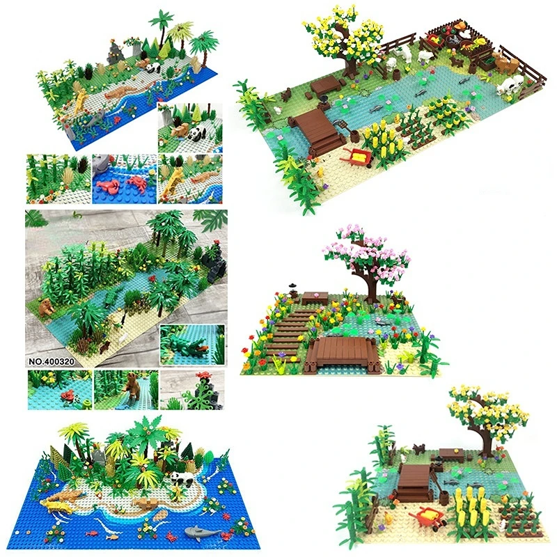 MOC-Jungle-Scene-Ecological-Environment-Building-Blocks-Montessori ...