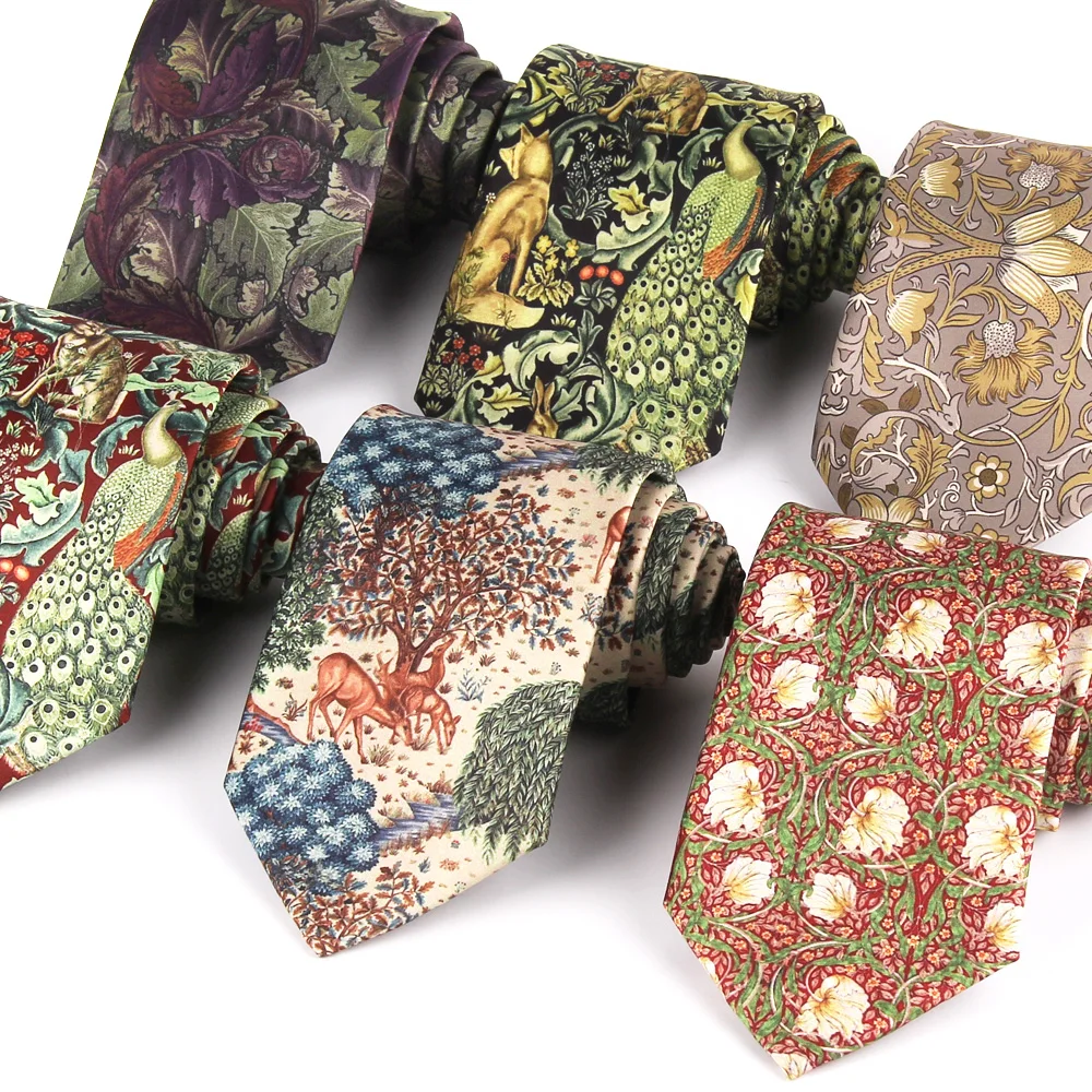 New-Print-Neck-Ties-For-Men-Women-Casual-Floral-Tie-Suits-Skinny-Ties ...