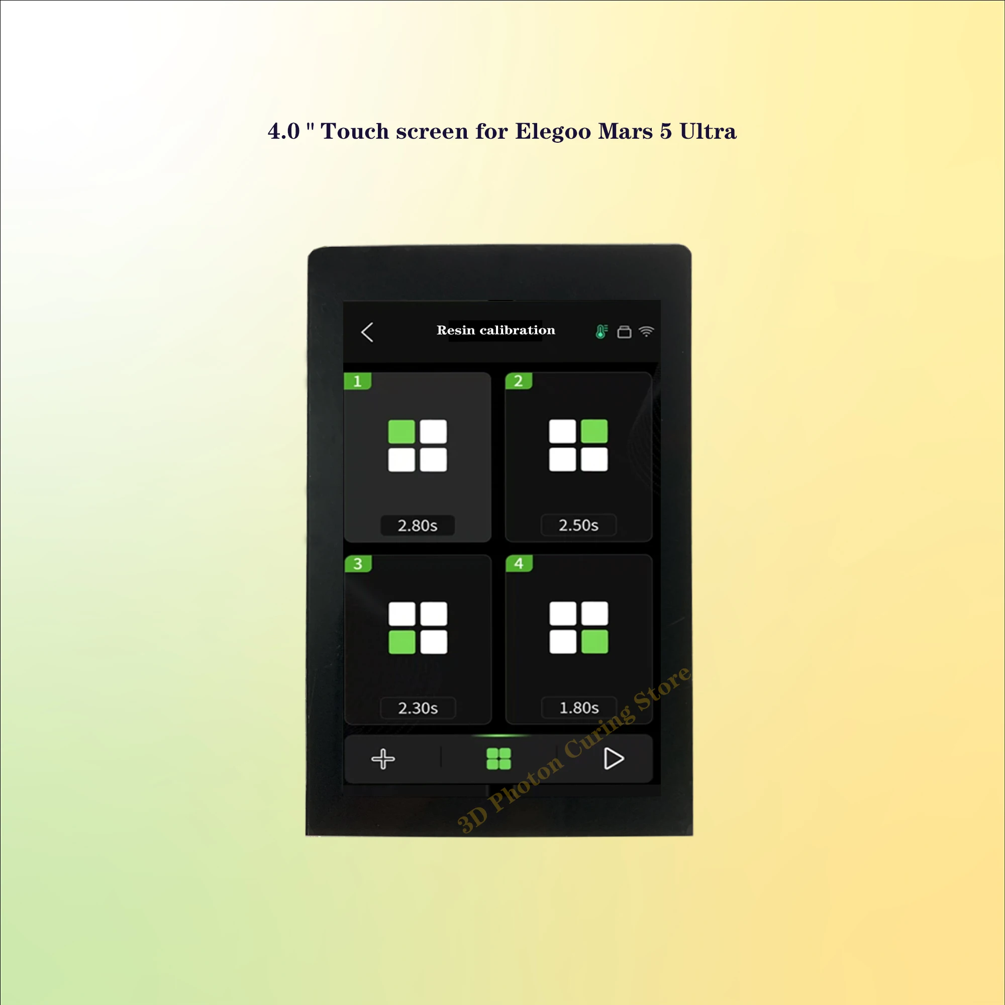 4-0-Touch-screen-for-Elegoo-Mars-5-Ultra-Interface-click-UI-display ...