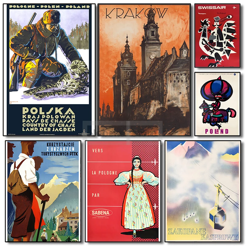 Poland Vintage Travel Posters Warsaw Tatra Mountains Polish Poster and ...