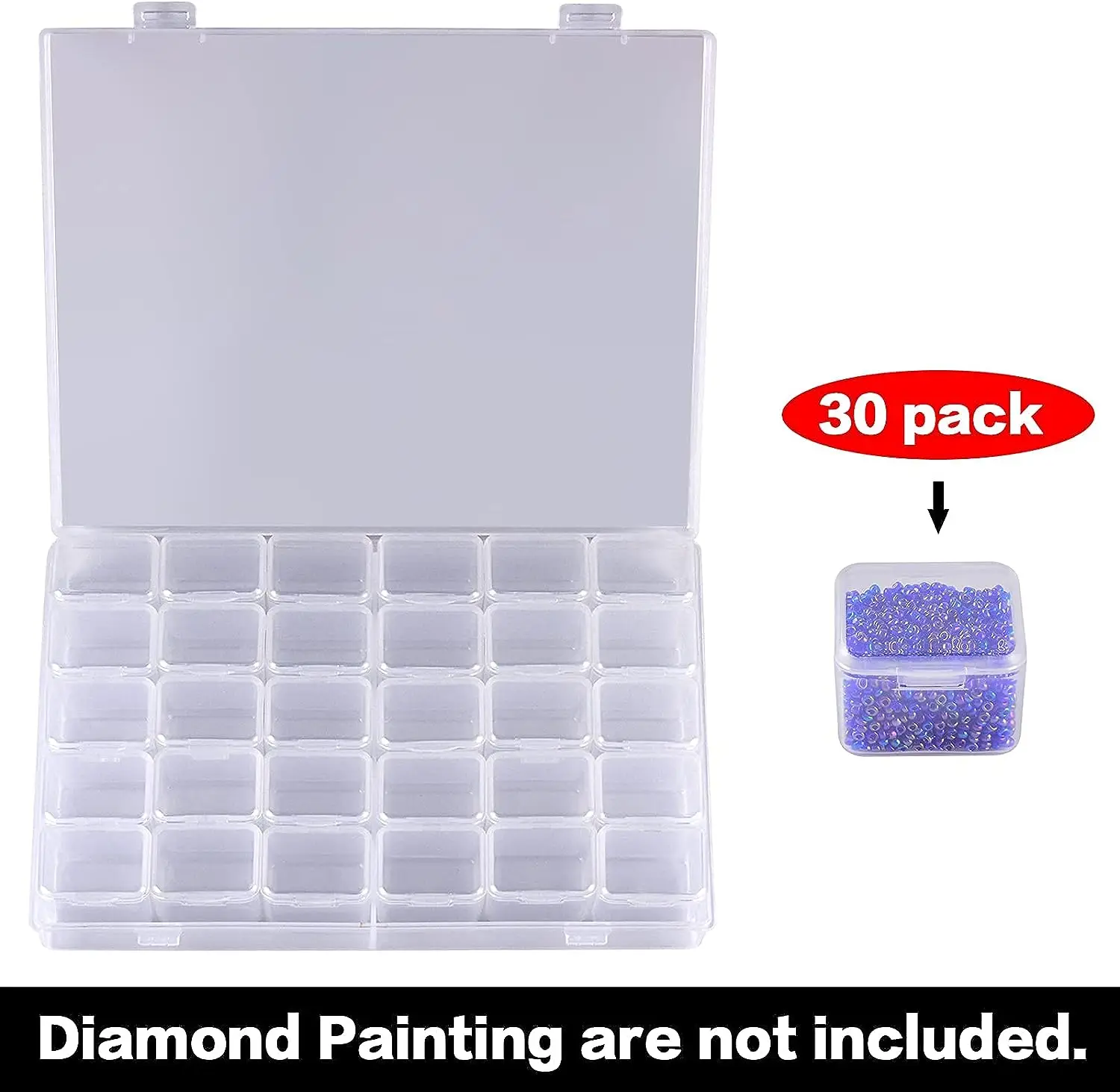 30 Grid Diamond Painting Diamond Box, DIY Art Accessories, Tool ...