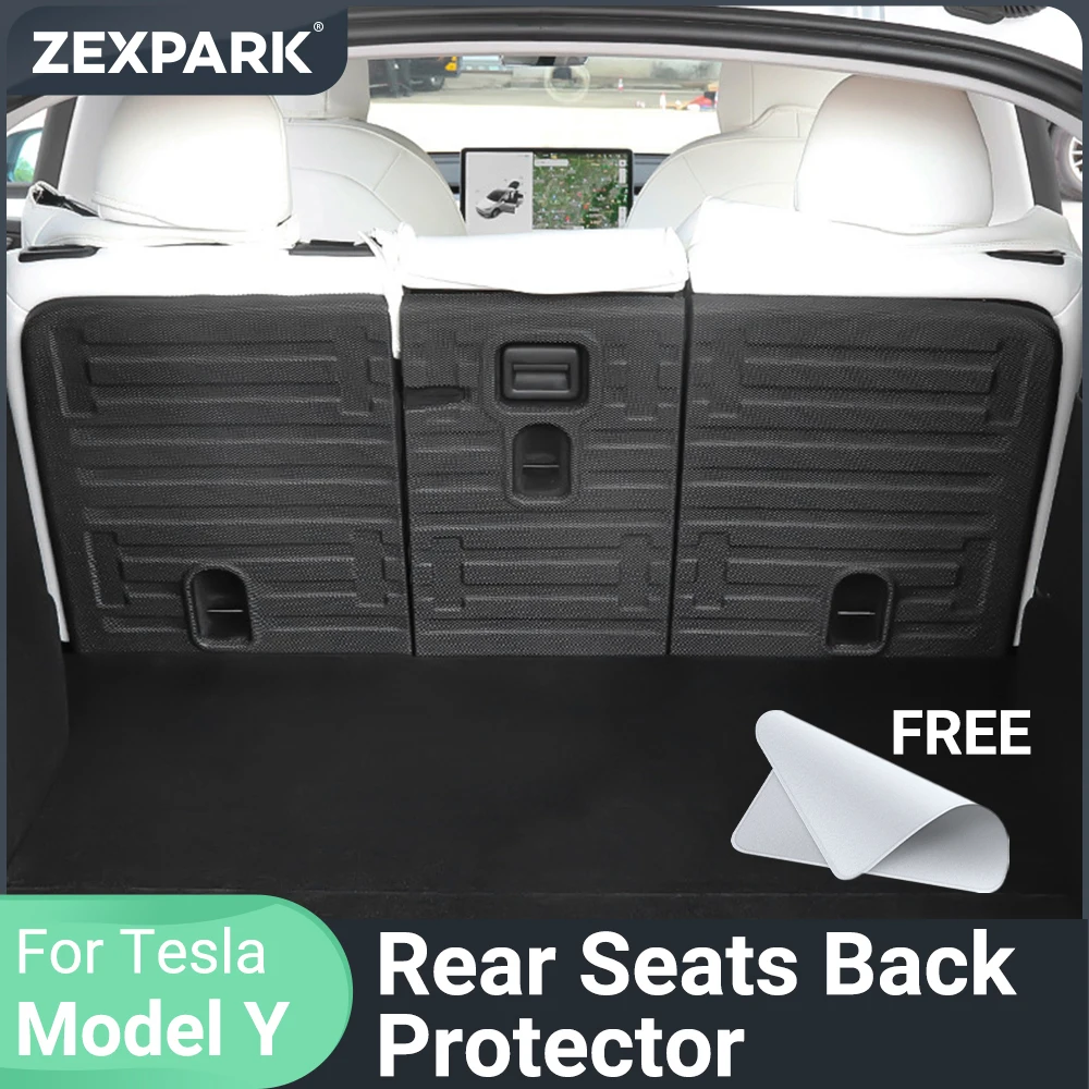 For-Tesla-Model-Y-2022-2021-2020-Rear-Seats-Back-Protector-Anti-Kick ...