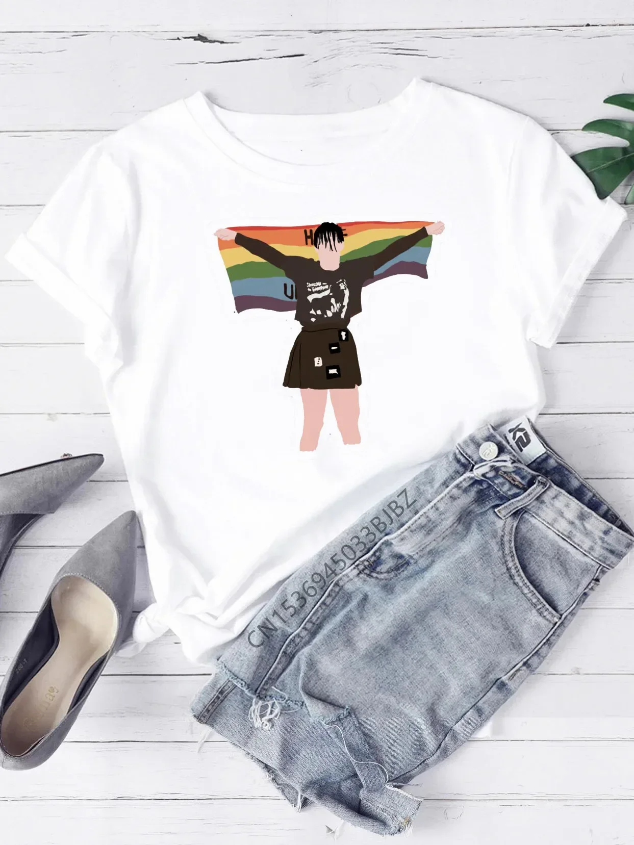 Yungblud-Merch-Harajuku-Be-Fookin-Happy-Women-Funny-Print-Ladies-T ...