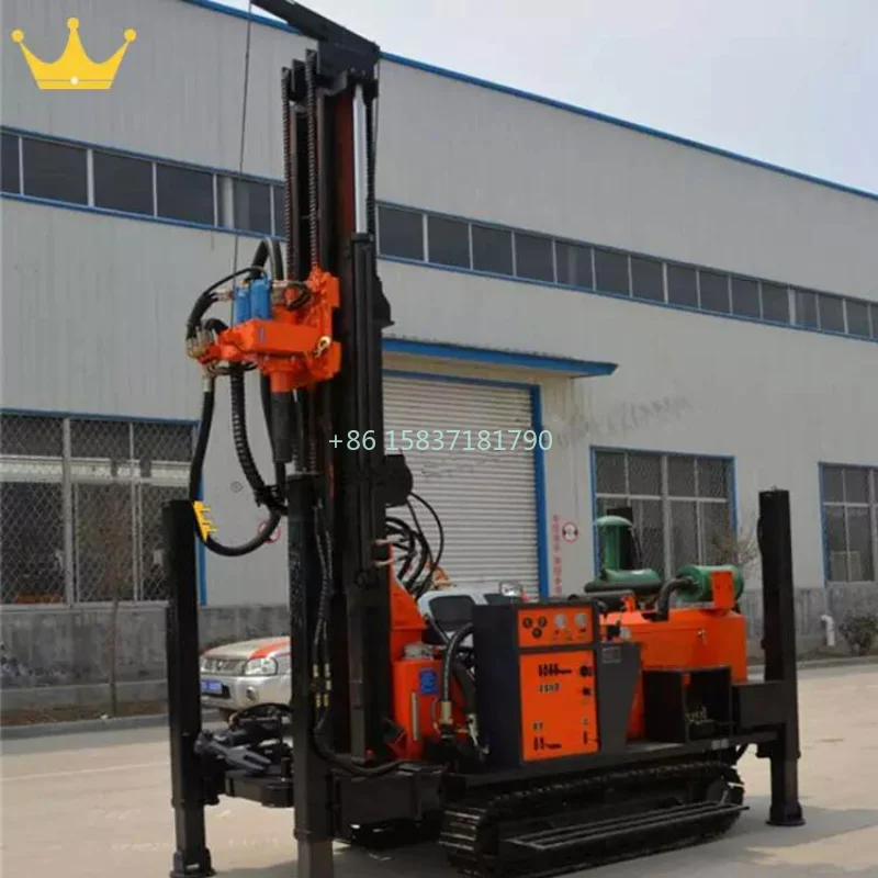 100m-Cheap-Drill-Rig-Trailer-Crawler-Water-Well-Drilling-Rig-Machine ...