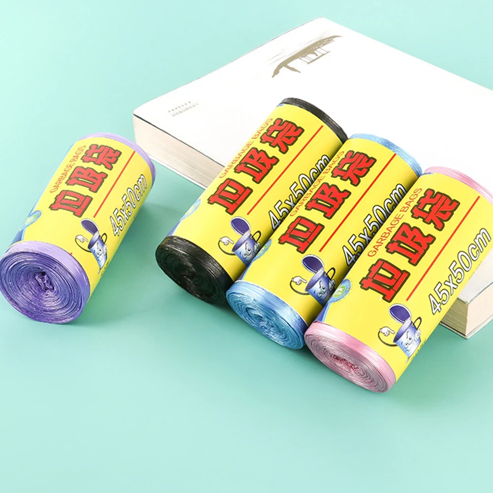 1Roll-15pcs-Mini-Disposable-Plastic-Small-Garbage-Bag-Trash-Bags ...