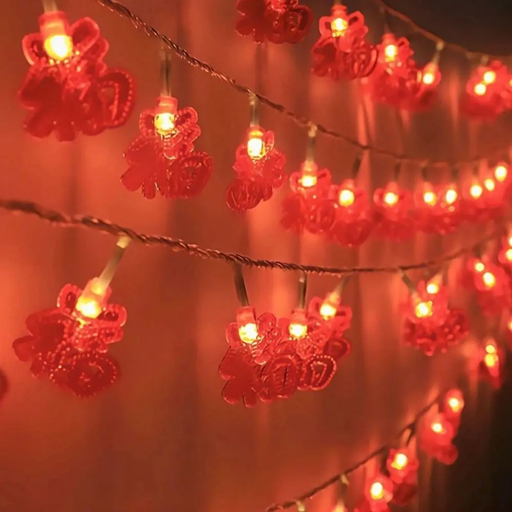 Traditional-Chinese-Knot-Red-Lantern-LED-String-Light-Christmas-Battery ...