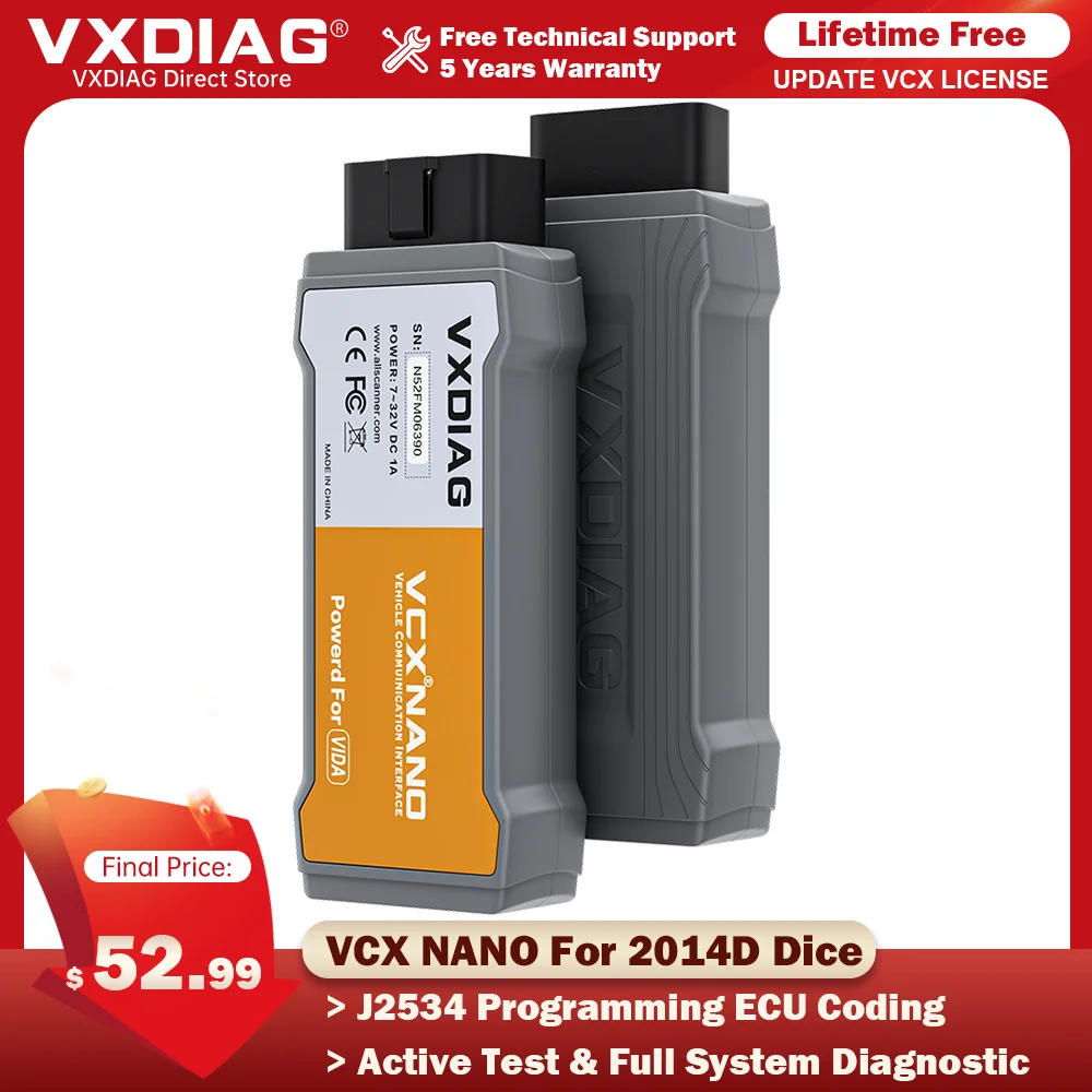 2024-VXDIAG-VCX-NANO-NX300-For-Volvo-2014D-Dice-Coding-Diagnostic-Tools ...