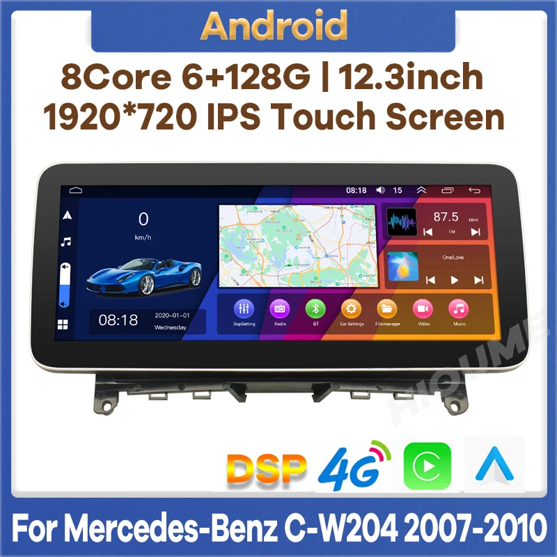 12-3-6-128G-Android-12-Car-Video-Player-Radio-GPS-for-Mercedes-Benz-C ...