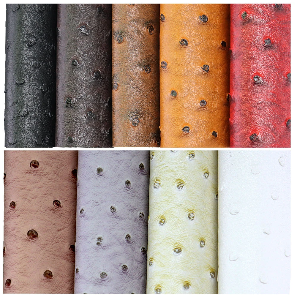 Ostrich Faux Leather Sheets | Ostrich Craft Leather | Synthetic Leather ...