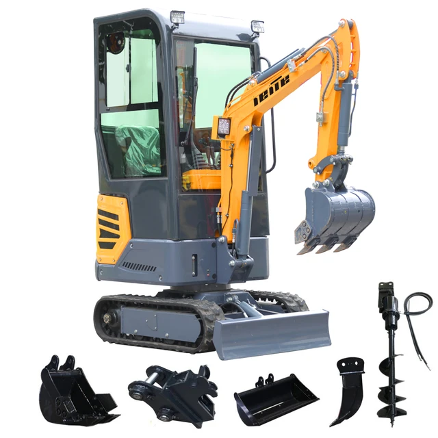 Chinese 1000 Kg 1 Ton 2 Ton 3 Ton Top Quality Hydraulic Small Digger ...