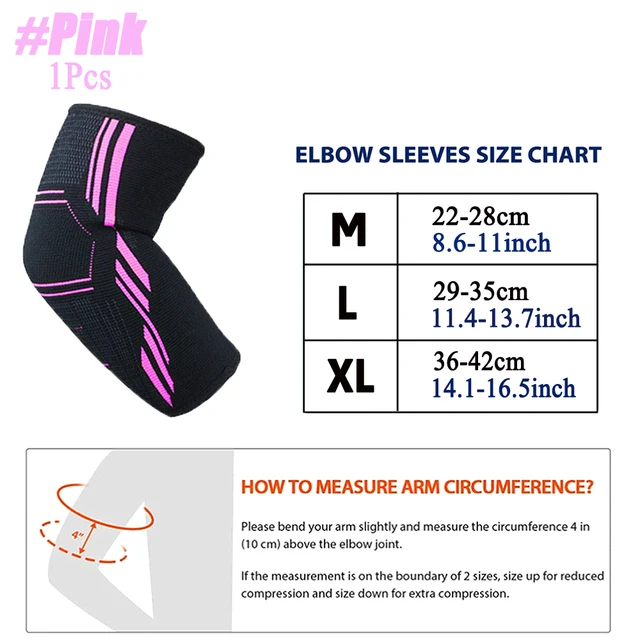 Elbow Support Elastic Gym Sport Elbow Protective Pad Absorb Sweat Sport ...