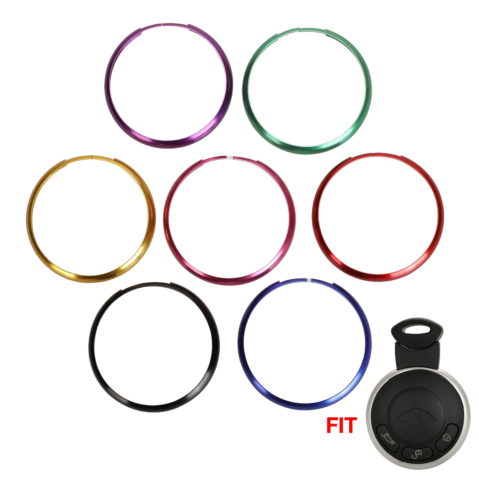 jingyuqin Aluminum Alloy Key Protect Ring Trim Chain Decoaration For ...