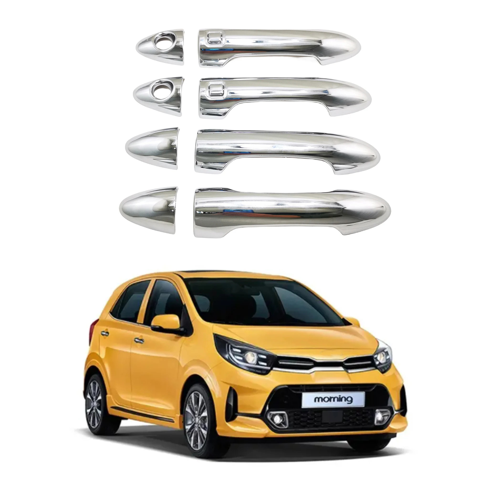 For-Kia-Picanto-Morning-2011-2012-2014-2016-2017-2018-2019-2020-Chrome ...