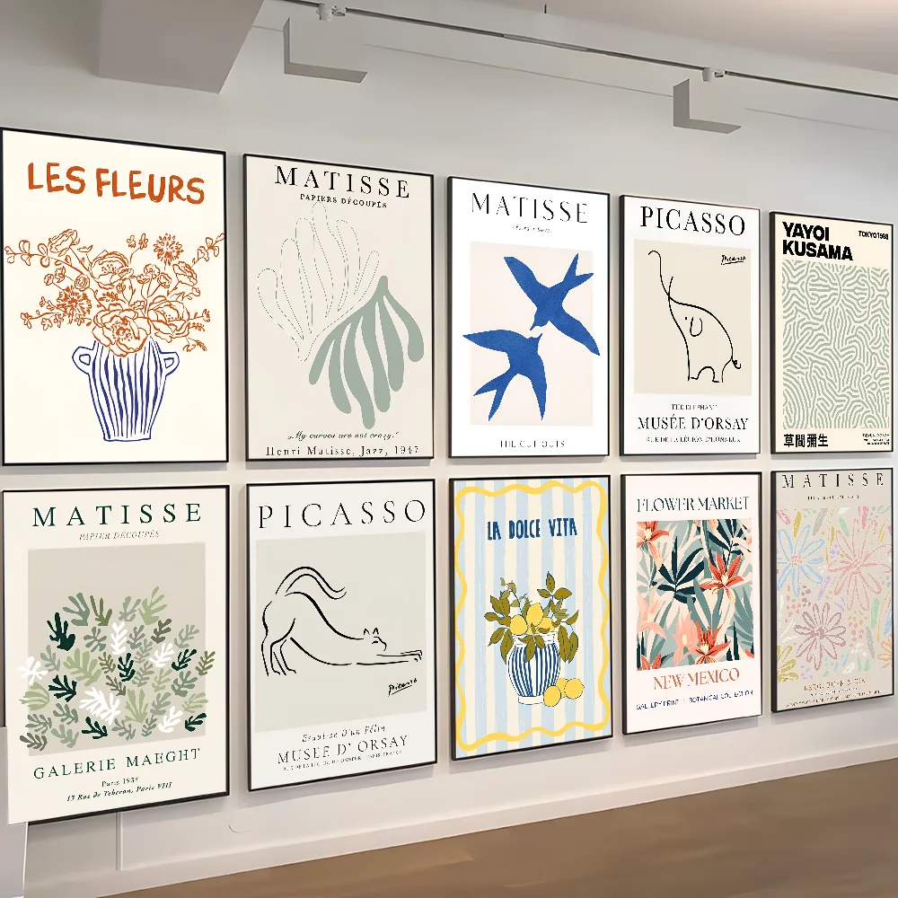 Abstract Minimalism Movie Sticky Posters Retro Kraft Paper Sticker DIY ...