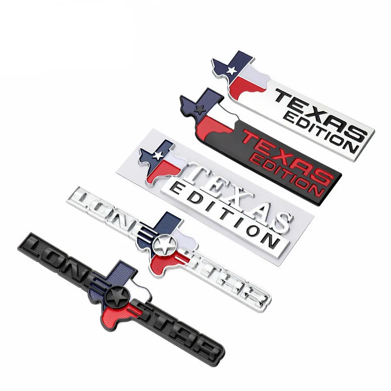 Car Sticker TEXAS EDITION Logo Decals Rear Trunk Emblem Badge for Ford ...