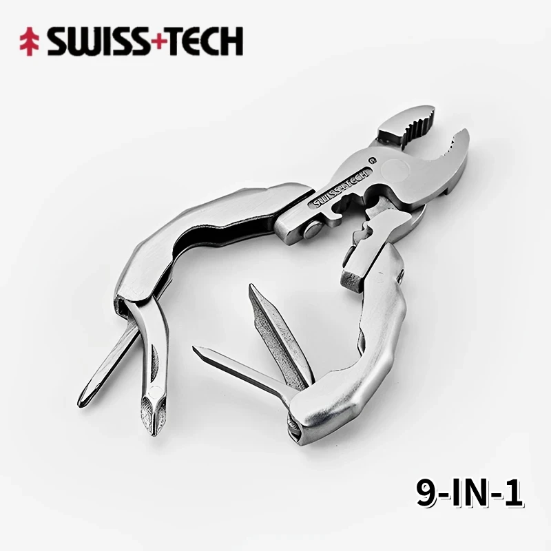 SWISS PLUS TECh 9-in-1 Multi-tool: The Real-Life Survival Kit I Carry ...