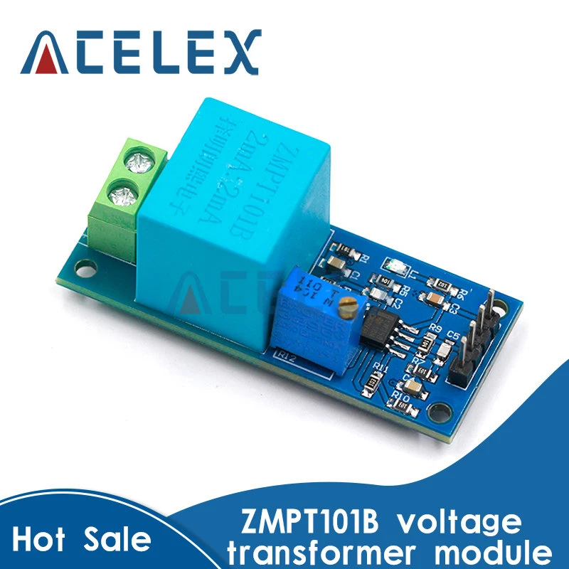 Active Single Phase Voltage Transformer Module Ac Output Voltage Sensor Mutual Inductance ...