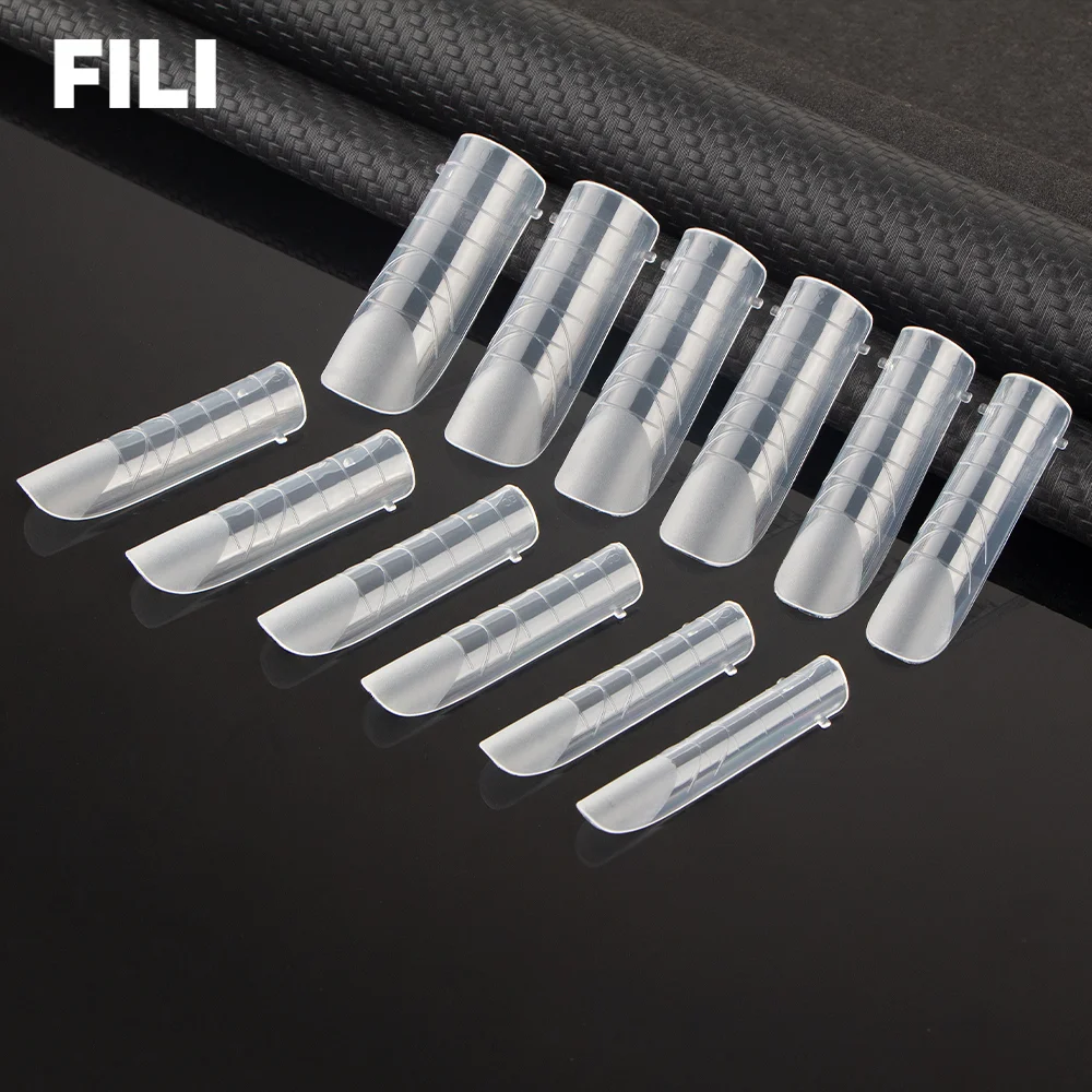 FILI-120PCS-NEW-Dual-Form-Nail-Mold-Tips-Quick-Building-Nail-Extension ...