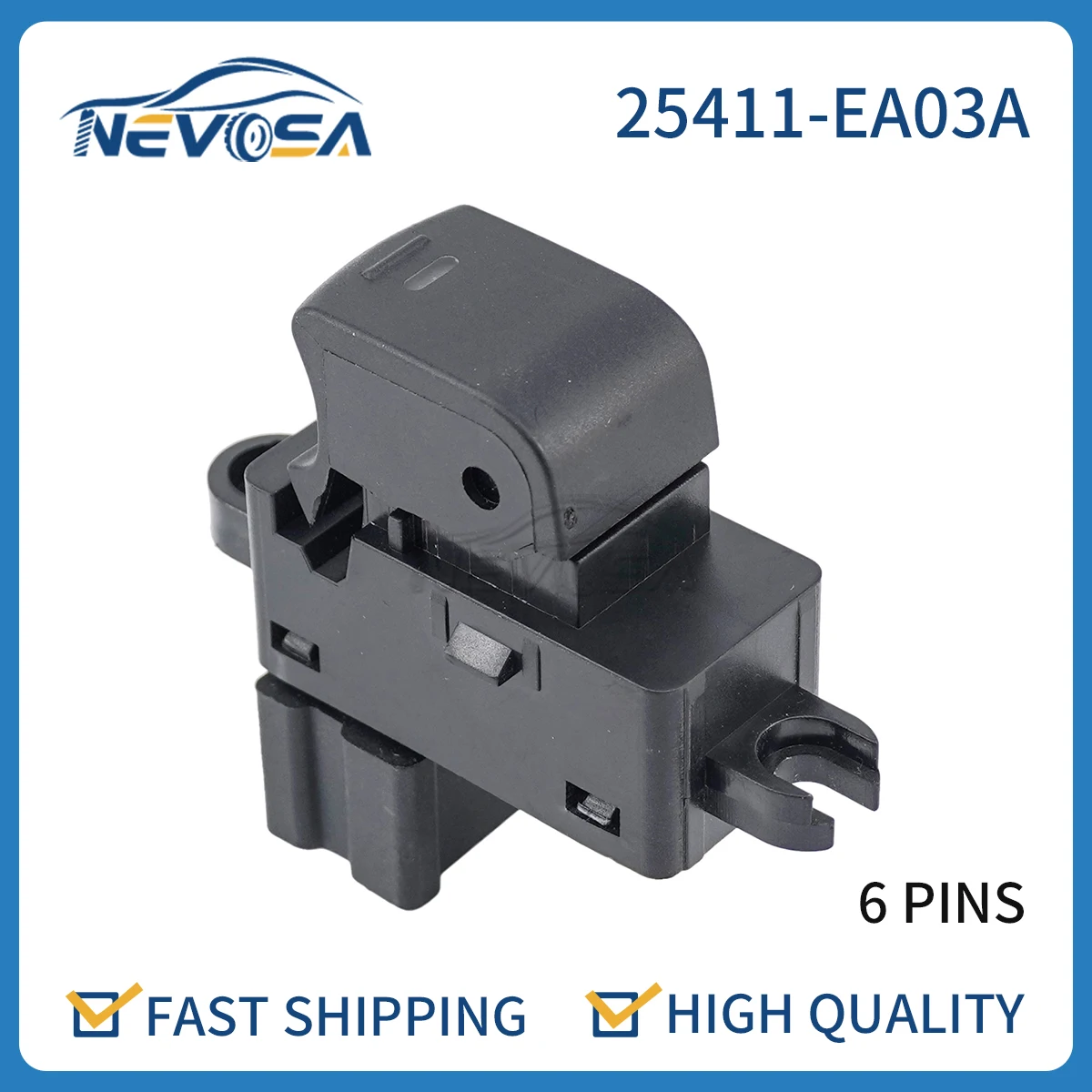 Nevosa 25411-ea03a Car Power Window Control Switch Single Button For ...