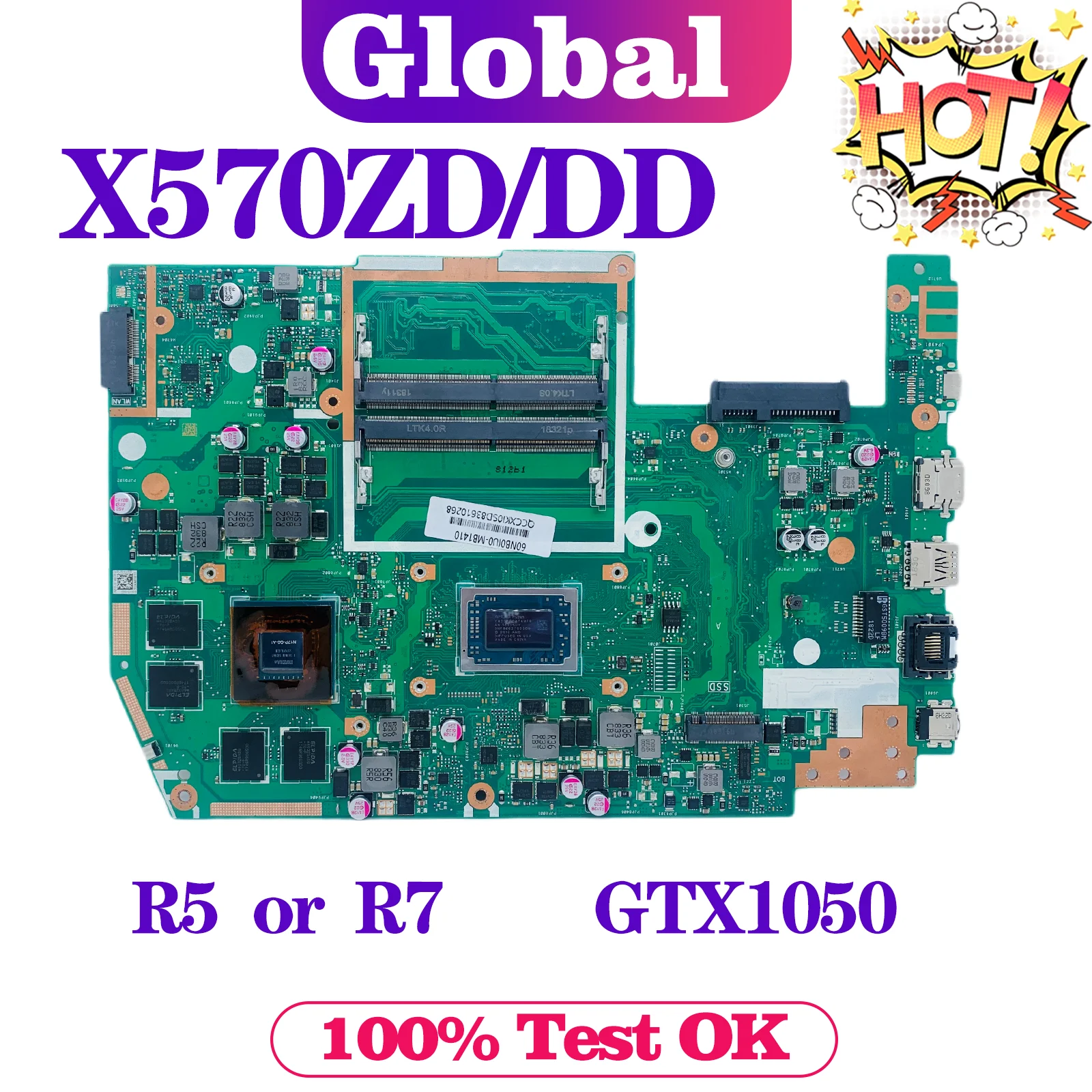 Notebook X570 Mainboard For ASUS TUF YX570ZD YX570DD X570D X570DD ...