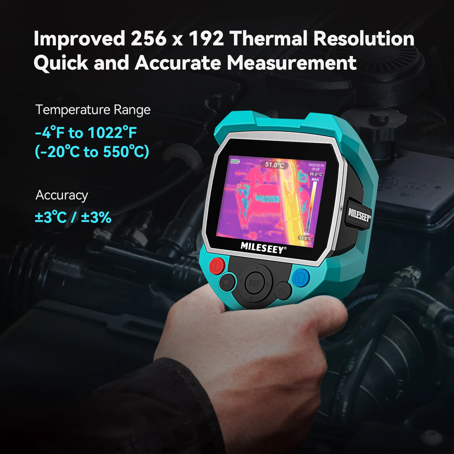 MILESEEY-TR256-TR256E-TR256B-TR256C-256X192-High-Resolution-Thermometer ...