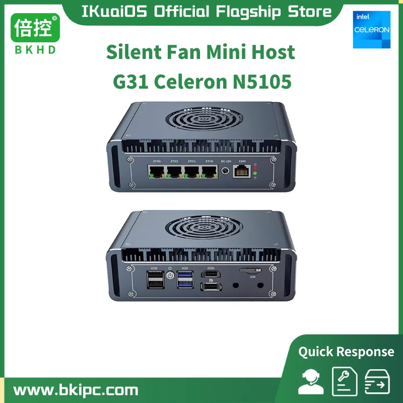 IKuaiOS-G31F-ventilador-silencioso-mini-host-roteador-firewall-celeron ...