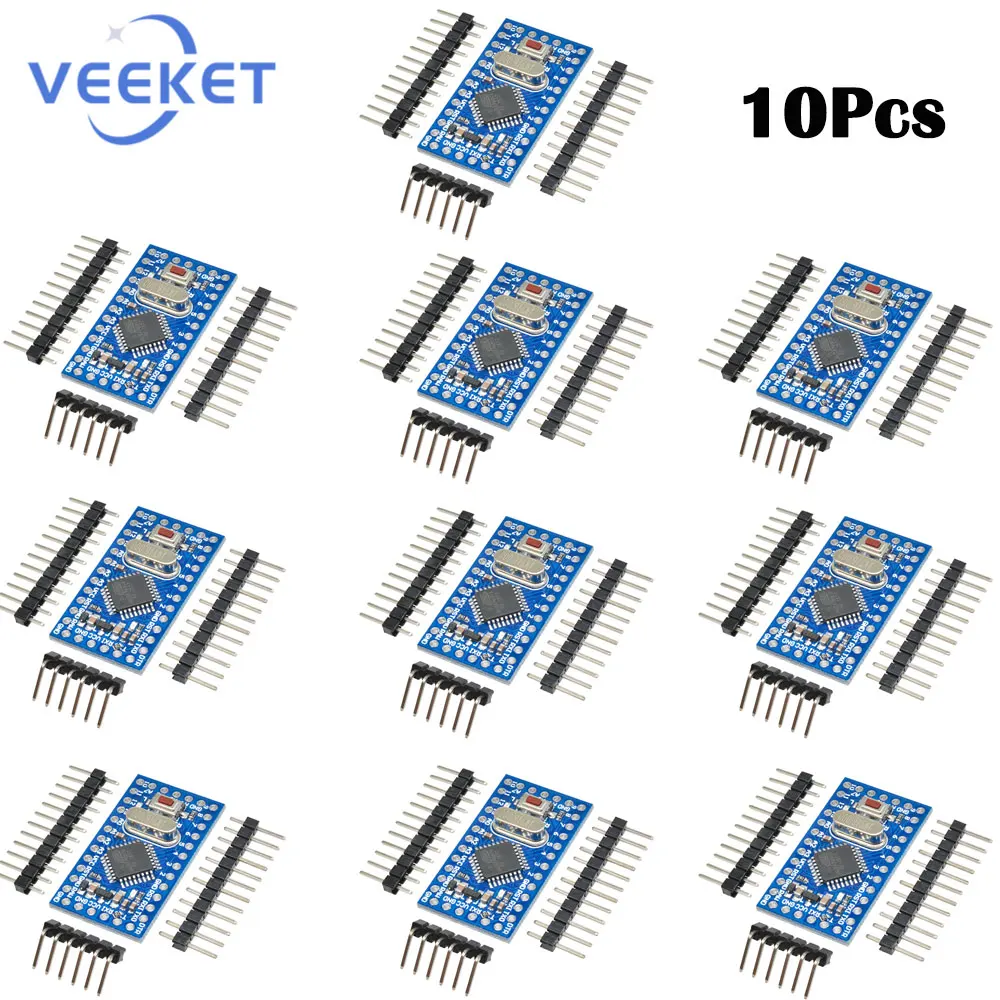 10Pcs 5V Pro Mini Module Atmega168 Microcontrol Control Board Plug-in ...
