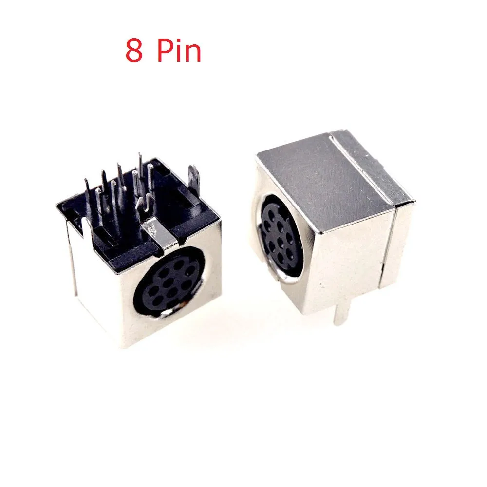 5pcs-PCB-Mount-8-Pin-Female-S-Jack-Video-Mini-Din-Sockets-Connector ...