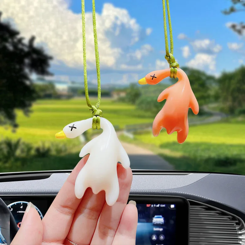 Sun Roast Duck - Car Color Changing Roast Duck Pendant UV Color ...