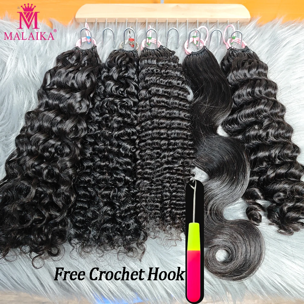 Cheveux humains pré-séparés pour crochet, bouclés crépus, 100 % ...