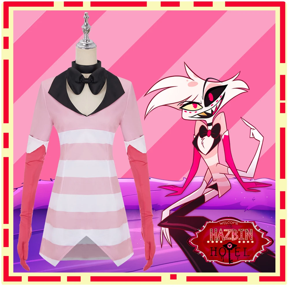 Anime-Dust-Angel-Cosplay-Costume-Uniform-Women-Girls-Pink-Suit ...