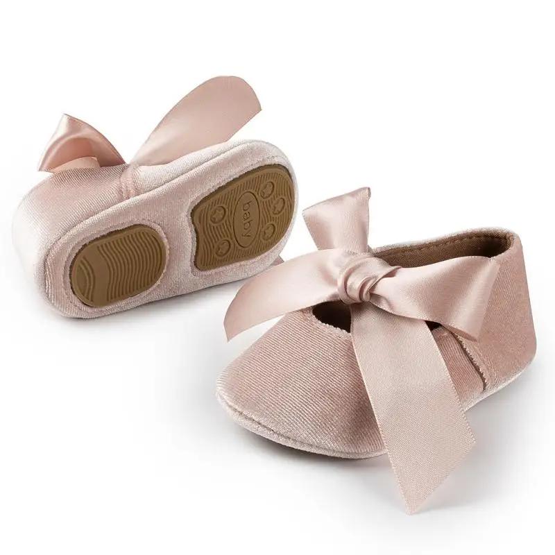Baby-Girl-Princess-Shoes-Toddler-Non-slip-Flat-Soft-sole-Cotton-Rubber ...