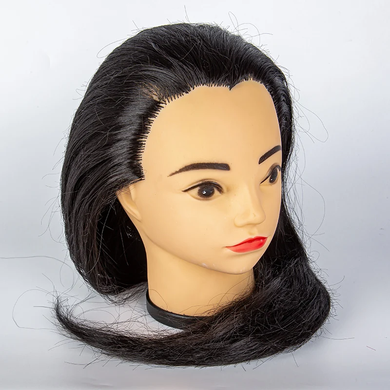 Cabeza-de-Maniqu-de-pelo-largo-para-pr-ctica-de-corte-de-pelo-peluquer ...