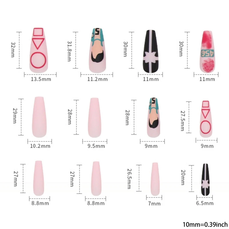 Wearable False Nails Manicure Patch Detachable Full Cover Fake Nails ...