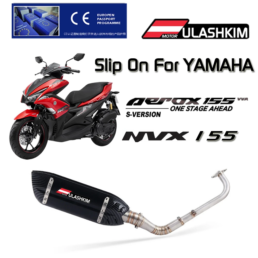 Full System Slip On For Yamaha Nvx155 Nvx 155 Aerox155 Aerox 155 ...